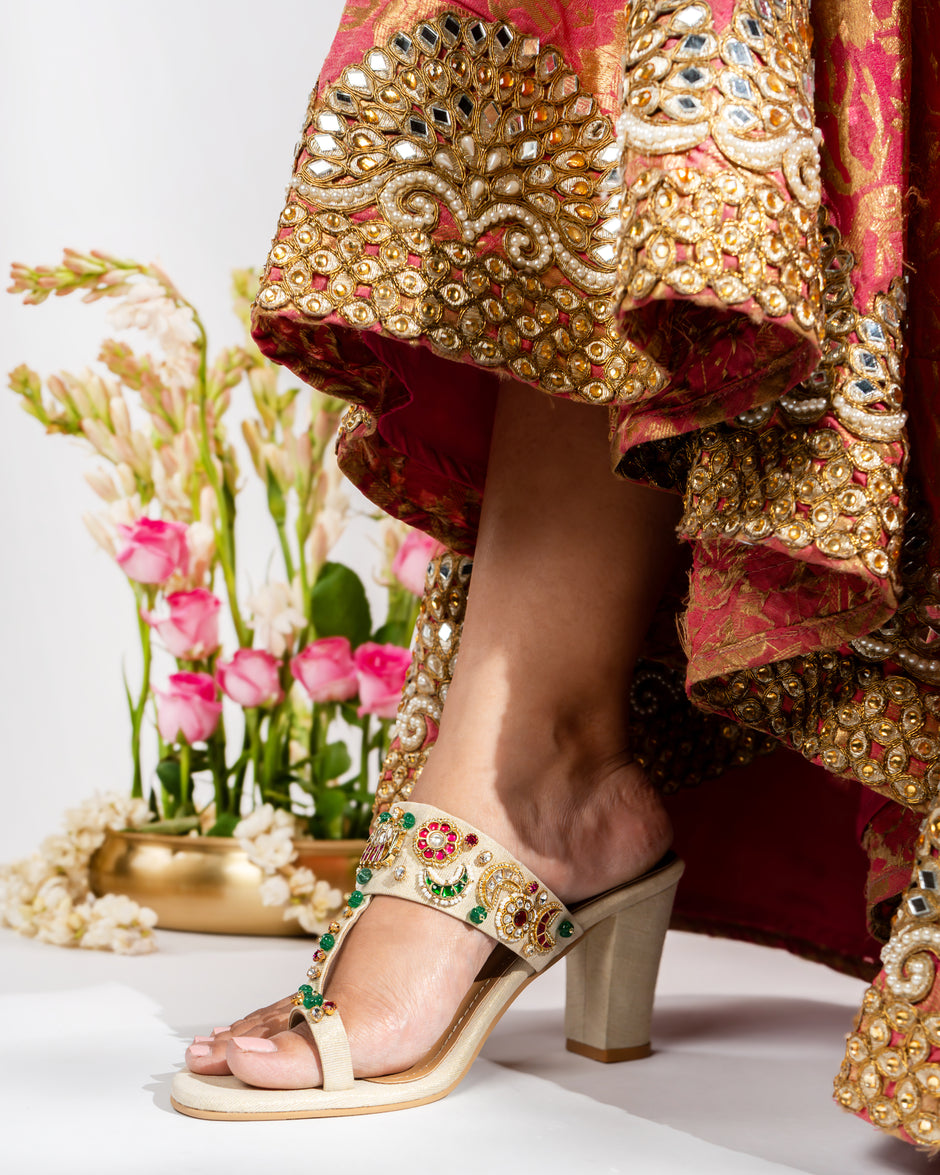 Noor‑e‑Bahar Handcrafted Heels & Kolhapuris – Preetkaur