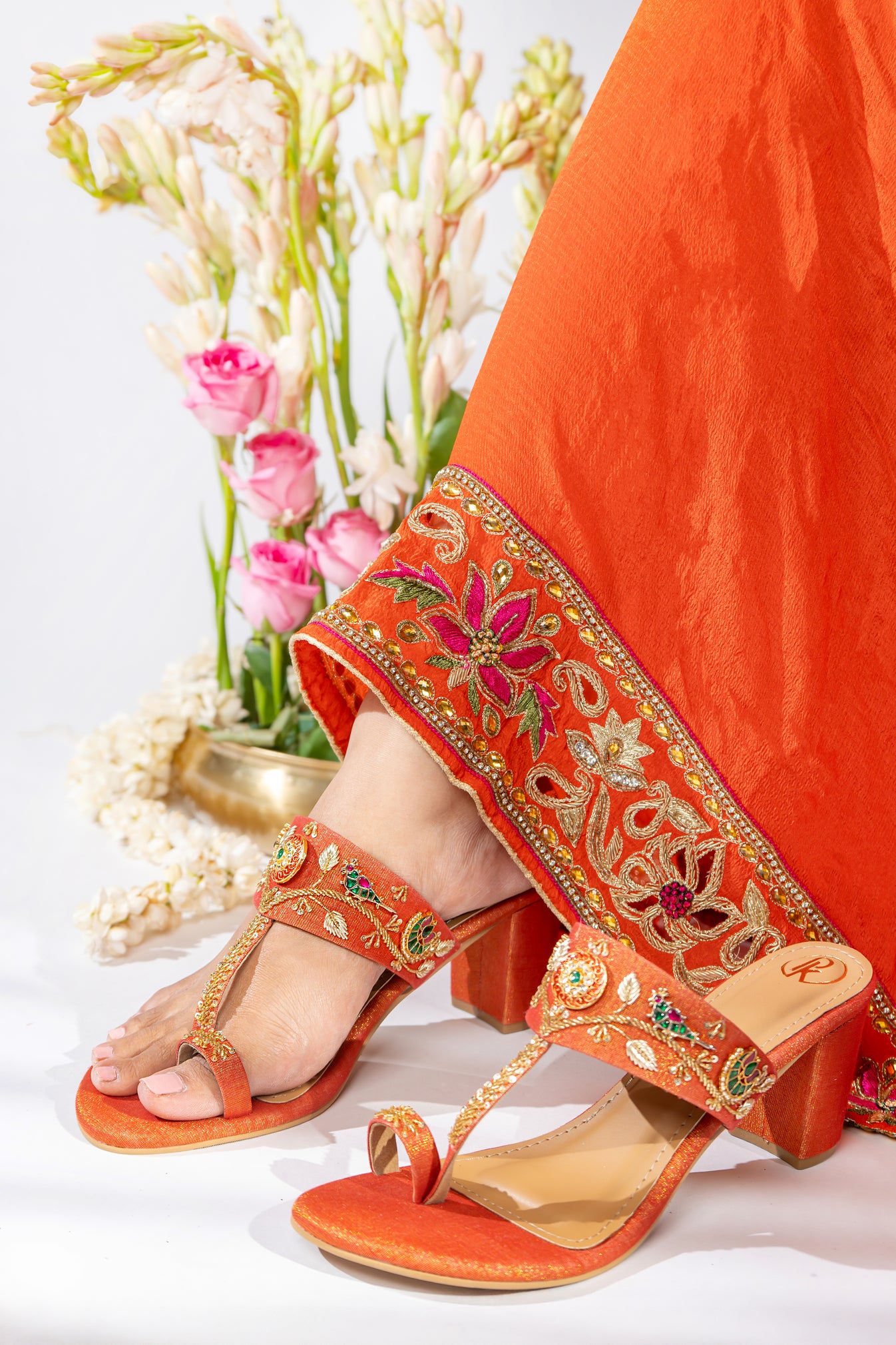 Mehrah Kolhapuri Heels – Festive Party Wear – Preetkaur